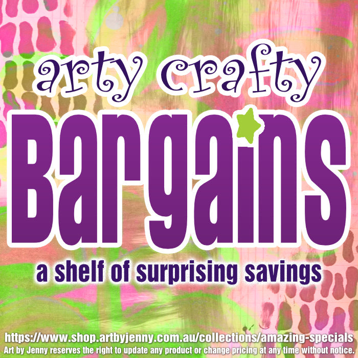 Amazing Specials on Crafty Essentials – Art by Jenny Online Shop