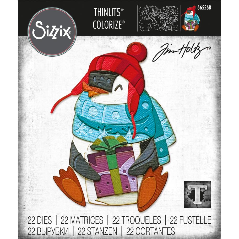 Tim Holtz Thinlits Colorize Dies by Sizzix - Eugene the Penguin – Art ...